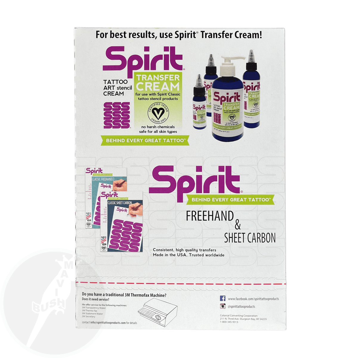 Spirit Classic Thermal Tattoo Paper A4 - 100 Sheets – Mavis Bush Tattoo ...