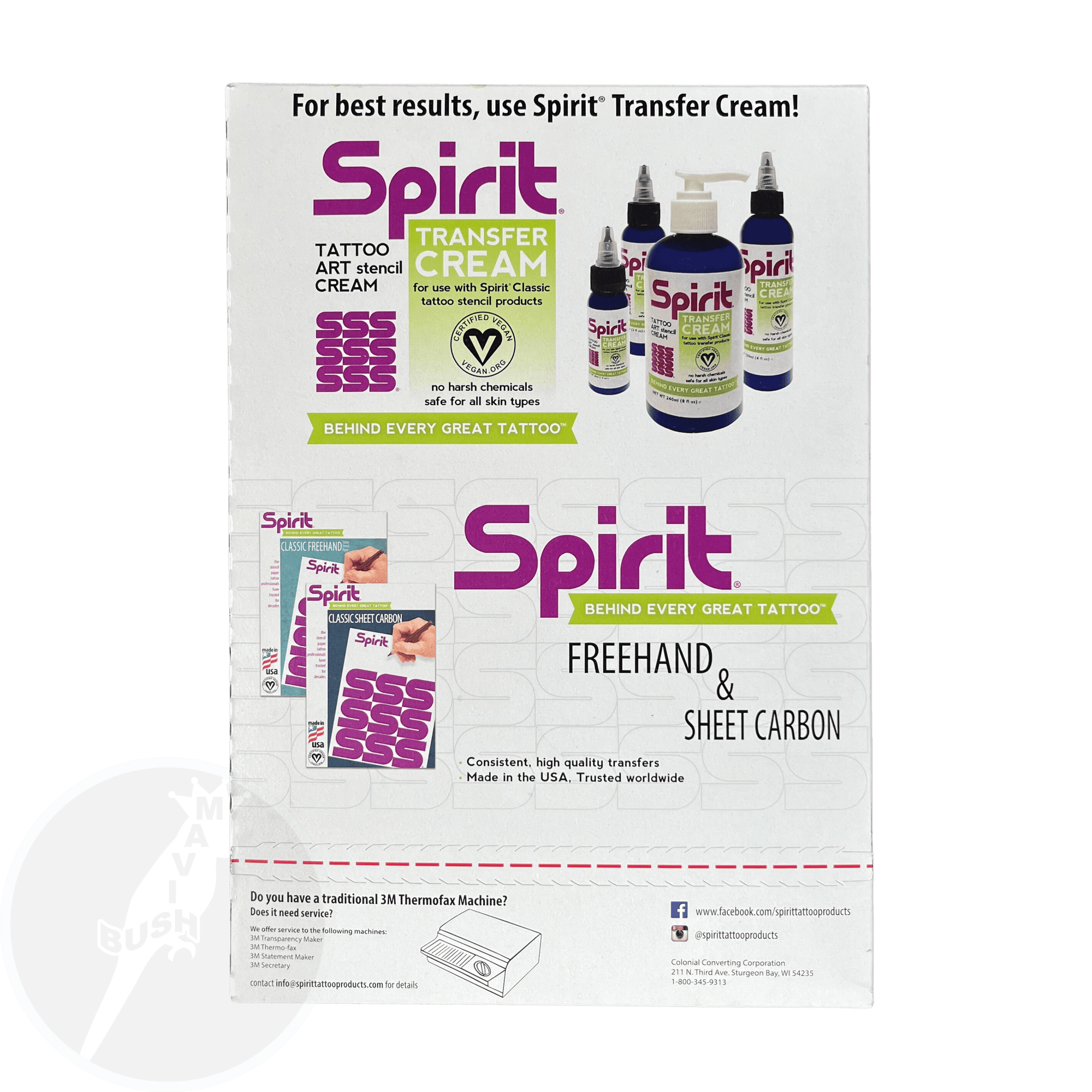 Spirit Classic Thermal Tattoo Paper A4 - 100 Sheets – Mavis Bush Tattoo ...